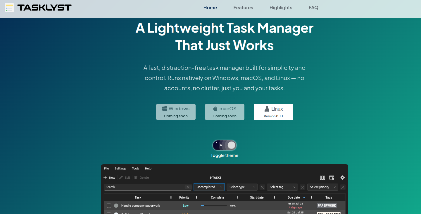 TaskLyst | Task Management Made Easy